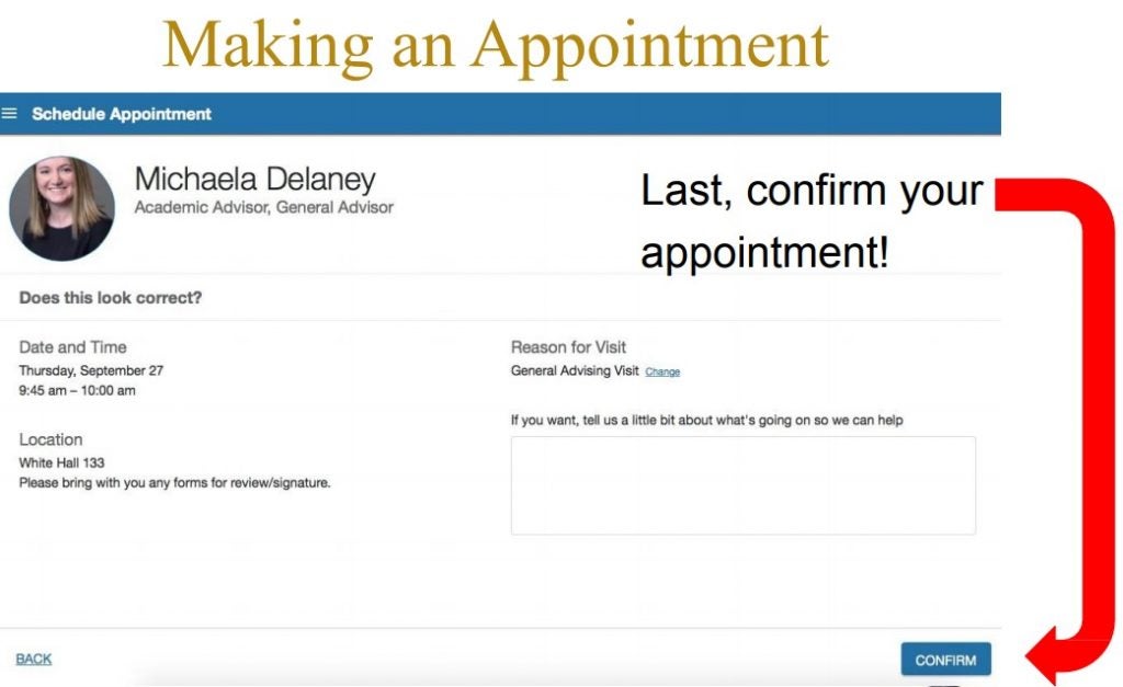 Make an Advising Appointment – Academic Advising