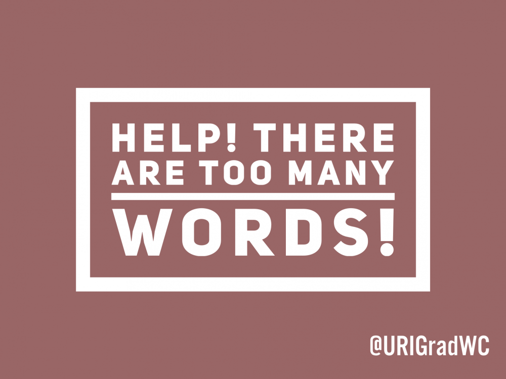 Concise Writing: Tips and Tricks – Graduate Writing and Presenting Lab