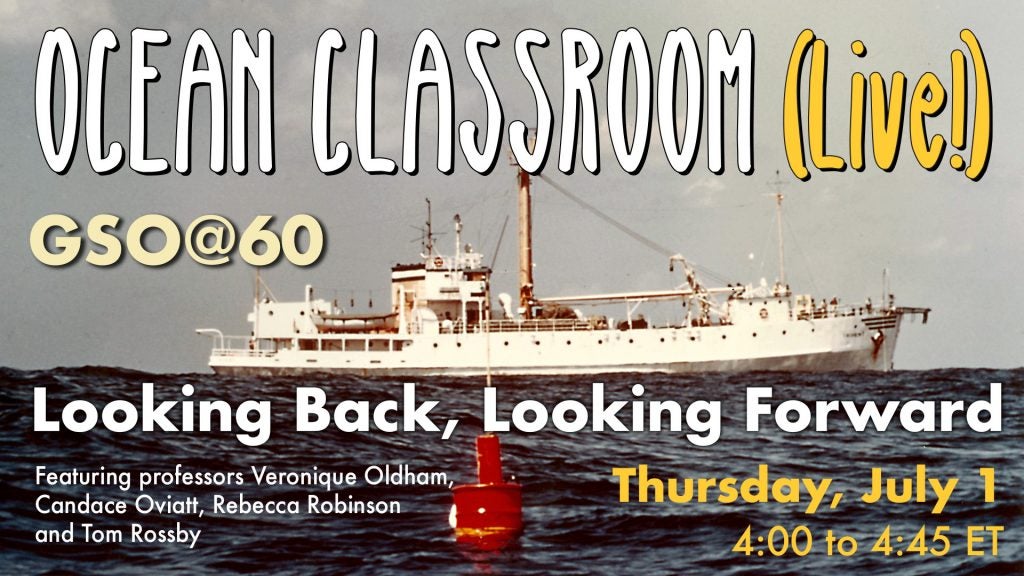 Ocean Classroom (Live!) – Graduate School of Oceanography