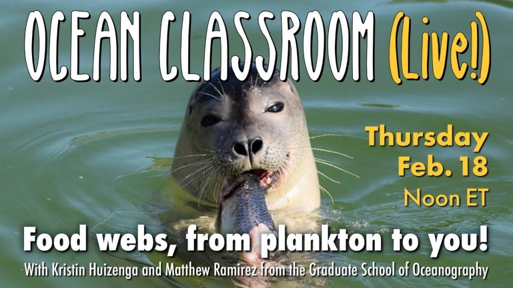 Ocean Classroom (Live!) – Graduate School of Oceanography