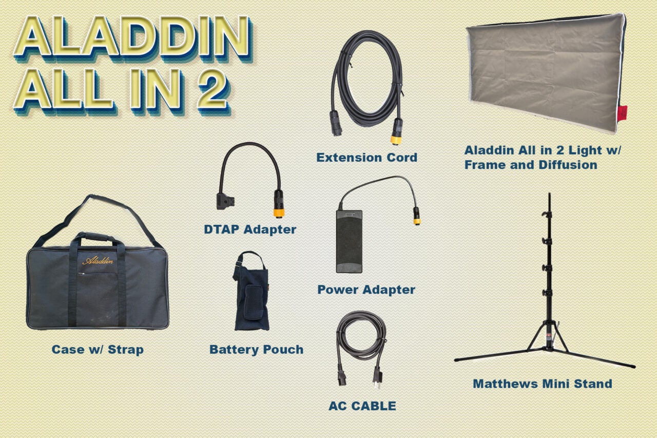 Aladdin All in 2 Bi-Color RGB LED Light Kit – Media Equipment Center