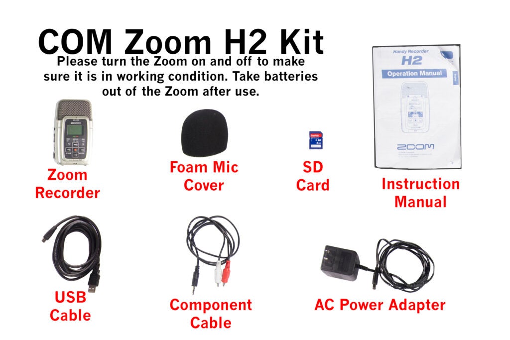 Zoom H2 Kit – Media Equipment Center
