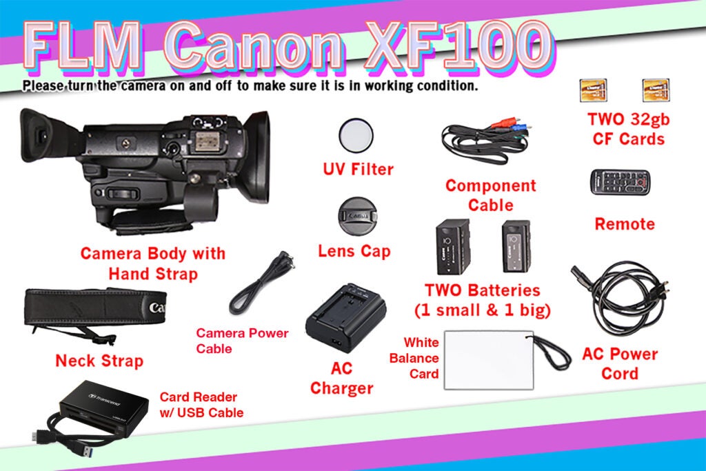 Canon XF 100 – Media Equipment Center