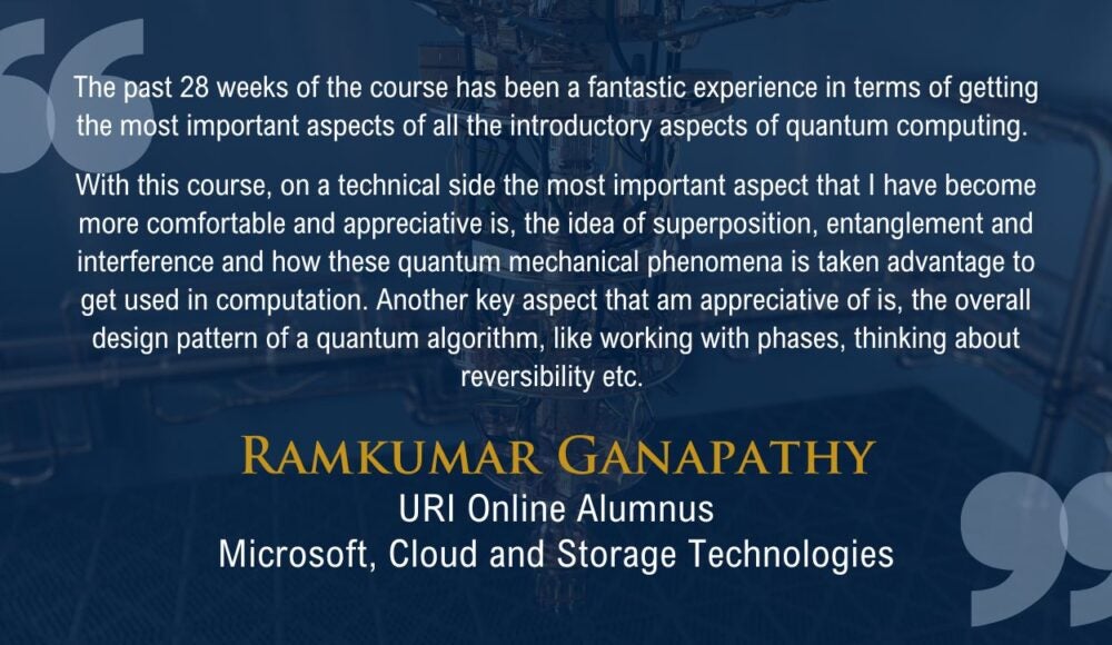 Quantum Computing Graduate Certificate – URI Online