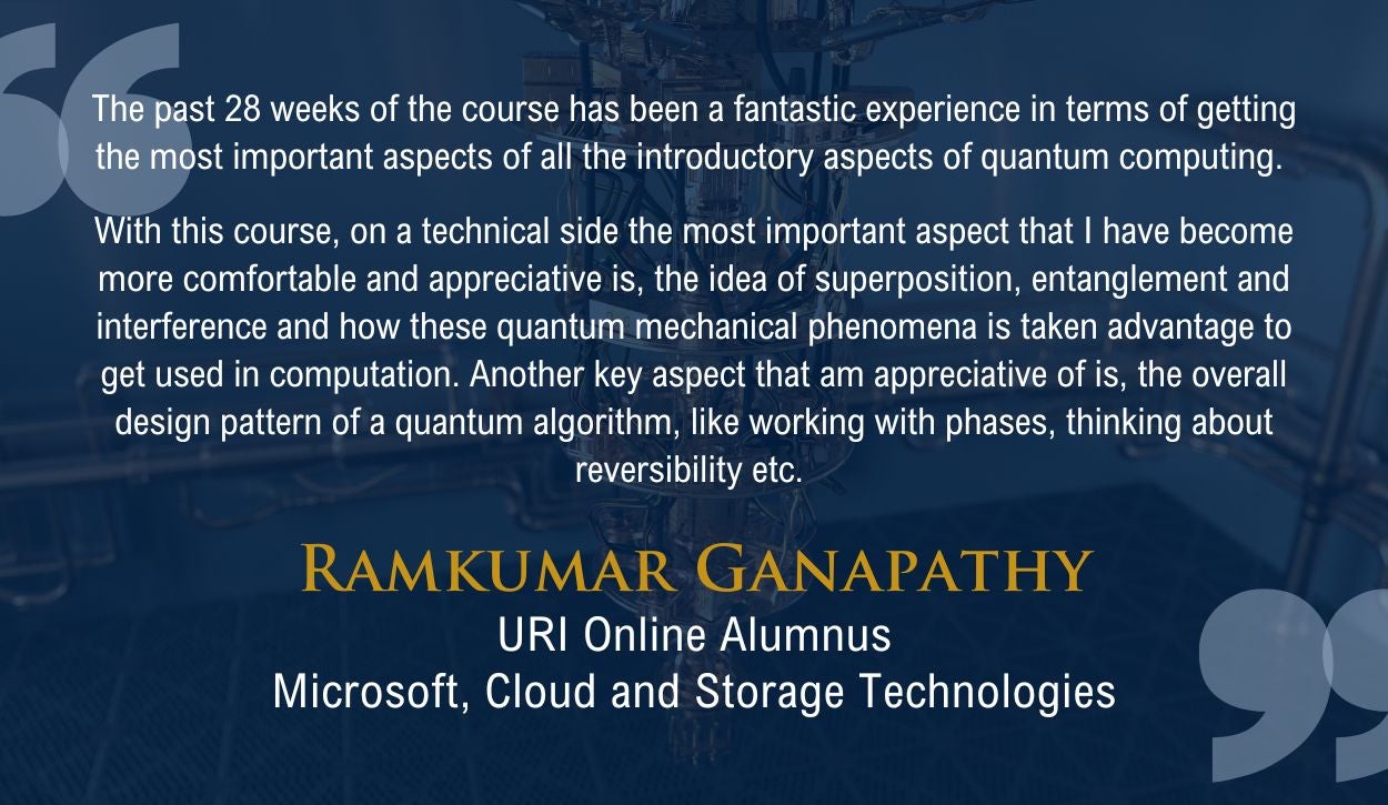 Quantum Computing Graduate Certificate – URI Online