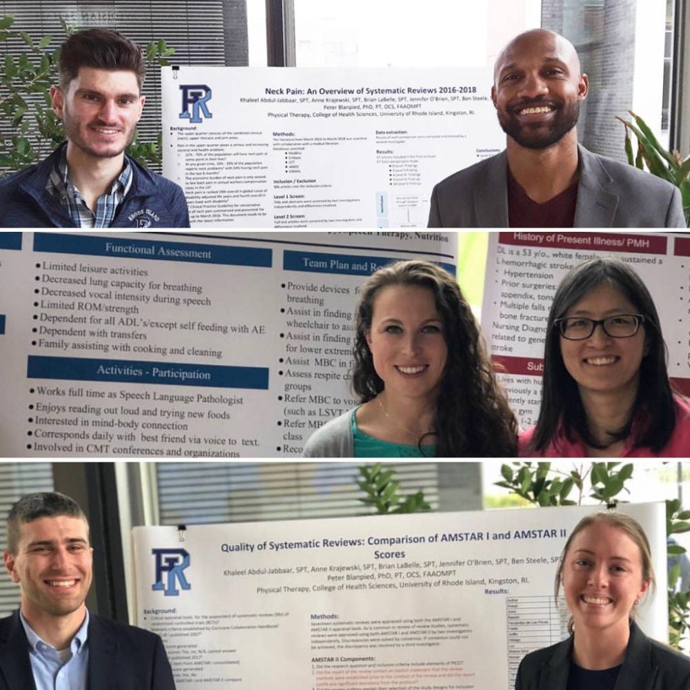 URI DPT Students Present 4 Posters at the 3rd Annual Academic Health ...