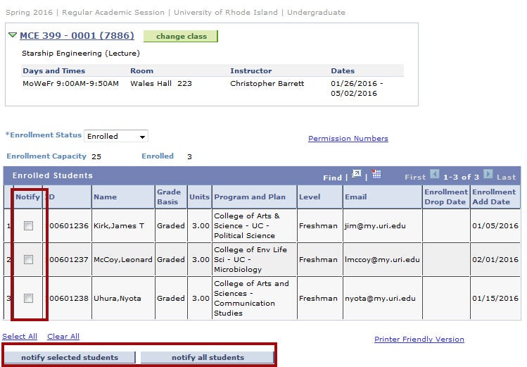 For Faculty: Courses – Registration and Records
