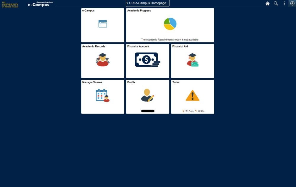 How To Update e-Campus Personal Information – Registration and Records