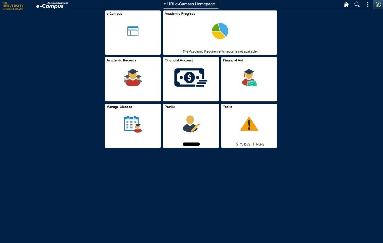 How To Update e-Campus Personal Information – Registration and Records