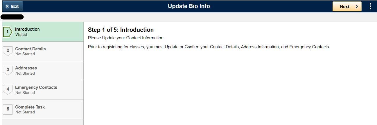 How To Update e-Campus Personal Information – Registration and Records