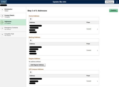 How To Update e-Campus Personal Information – Registration and Records