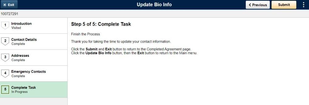 How To Update e-Campus Personal Information – Registration and Records