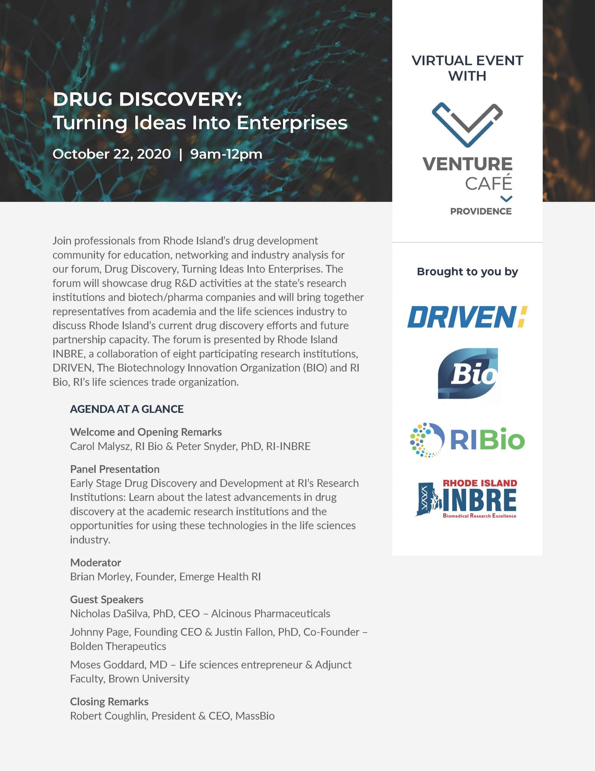 Drug Discovery: Turning Ideas Into Enterprises – Rhode Island IDeA ...