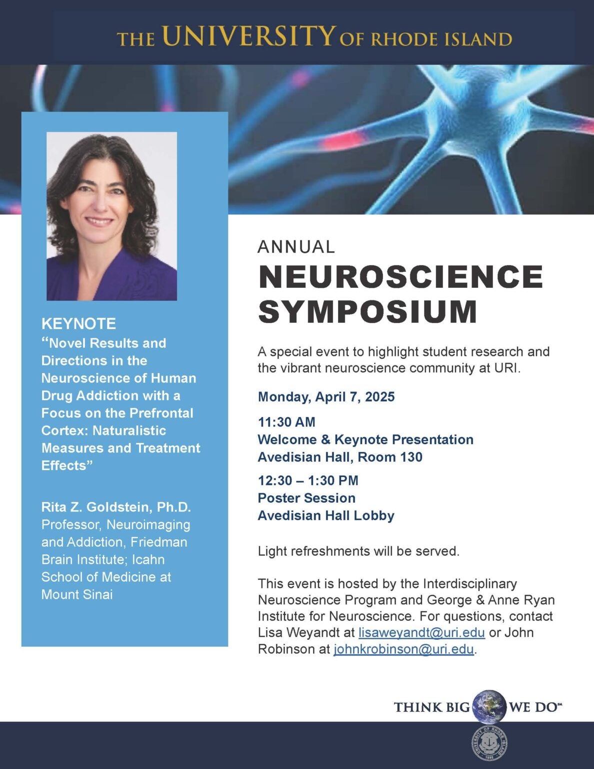 URI Neuroscience Symposium – George & Anne Ryan Institute for Neuroscience