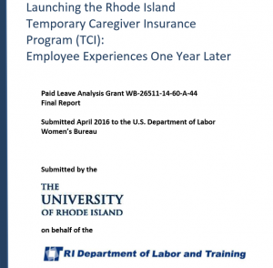 Launching the Rhode Island Temporary Caregiver Insurance Program (TCI ...