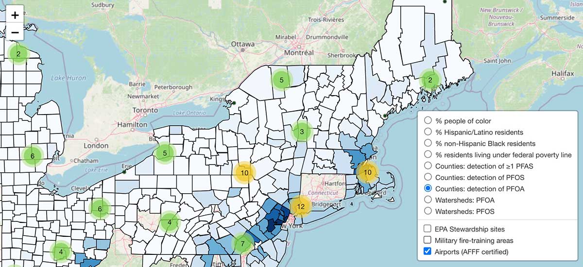 Liddie Launches PFAS Statewide Sampling Interactive Map – STEEP