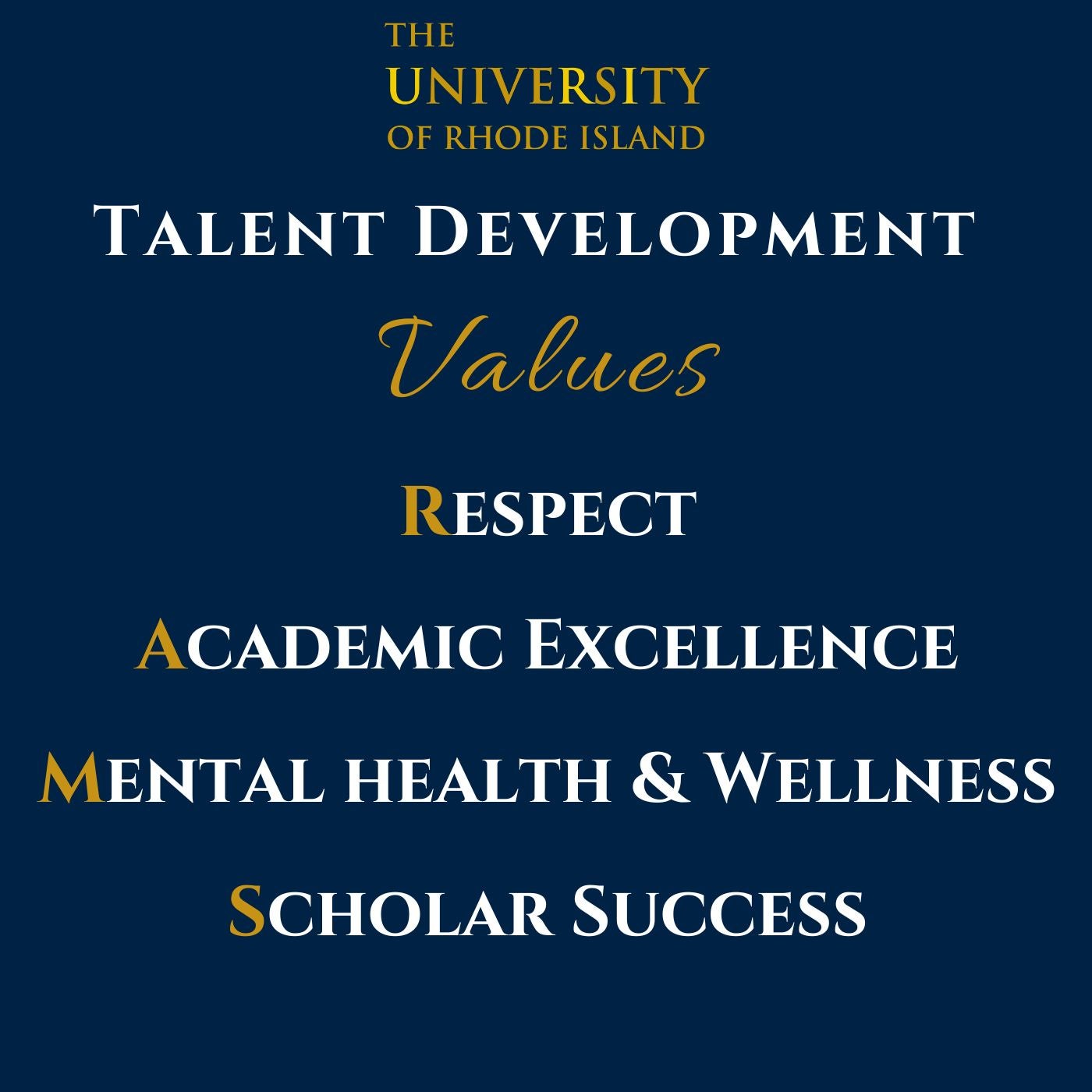 About – Talent Development Program